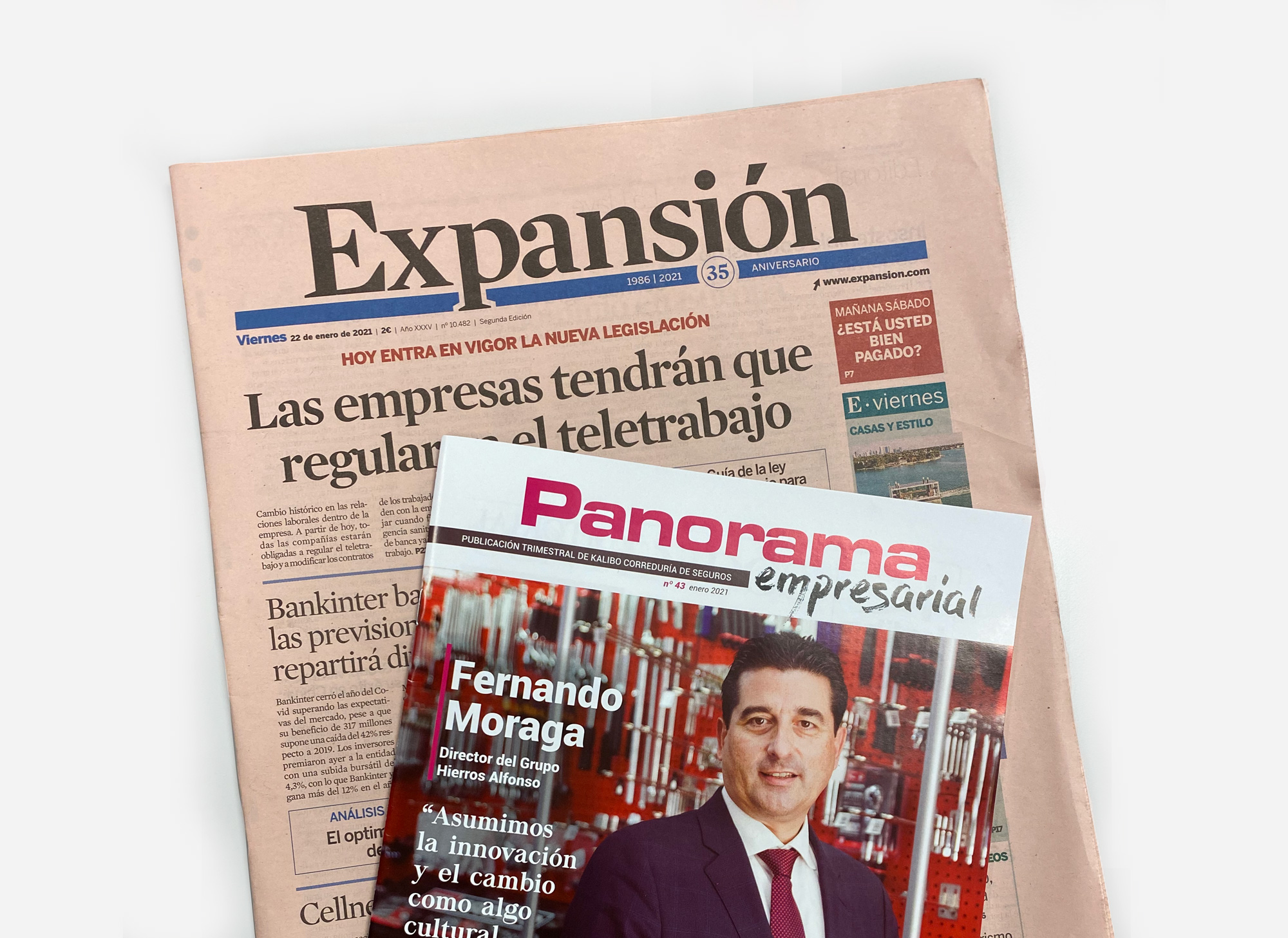 La revista Panorama Empresarial, se reparte con el periódico Expansión ...